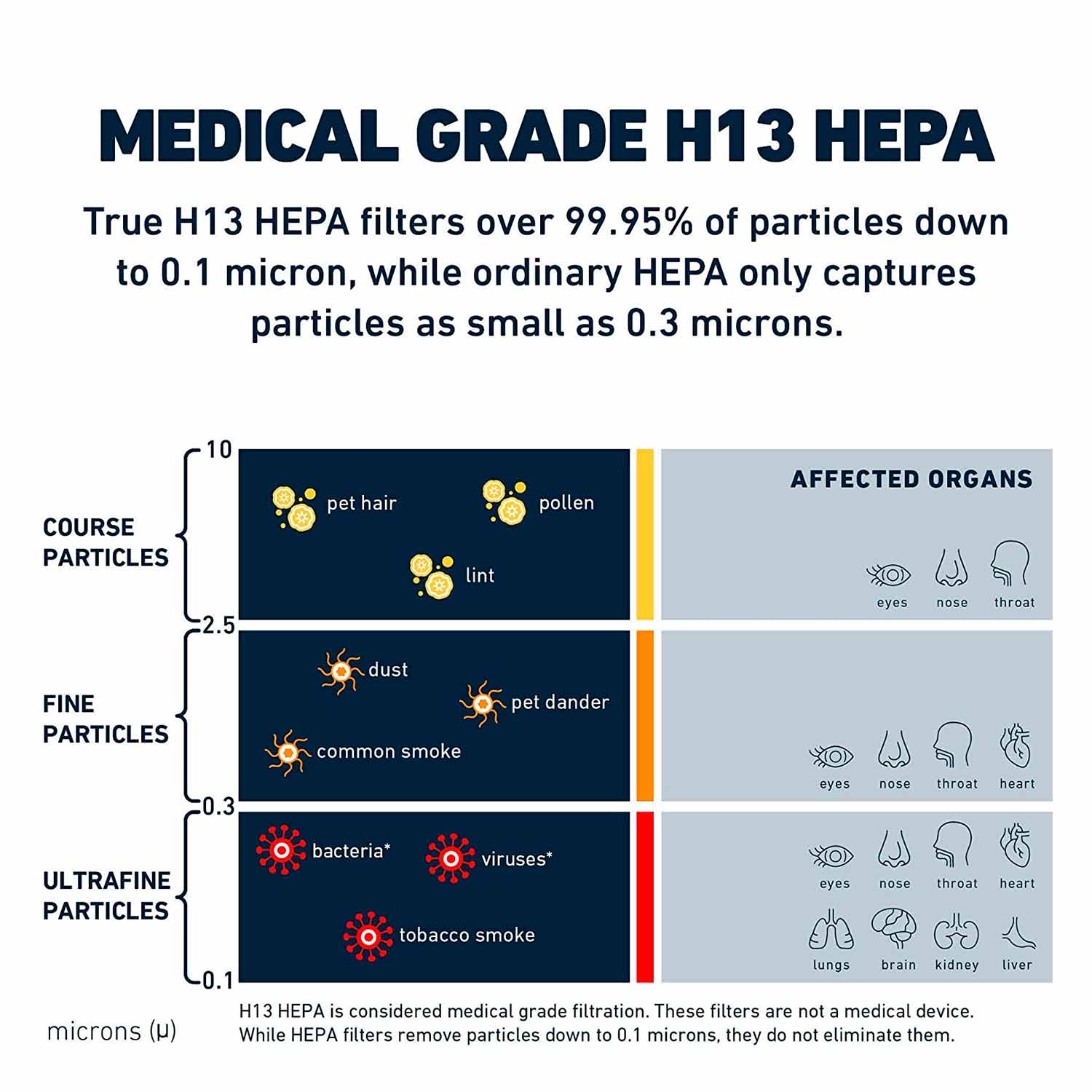 HSP002 Replacement Filter (H13 True HEPA) – Hathaspace